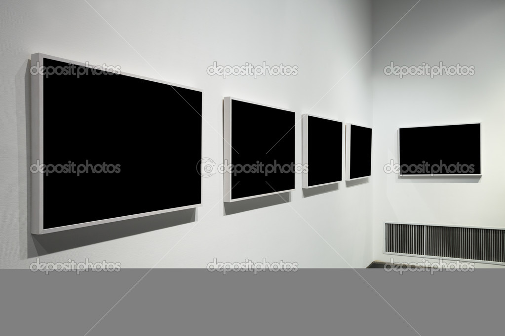 Empty frames in museum — Stock Photo © zhudifeng #16211535