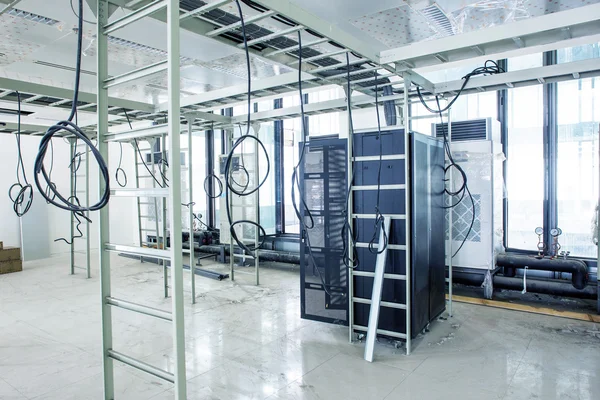 Main distribution frames room for networking and telecomunication Stock ...