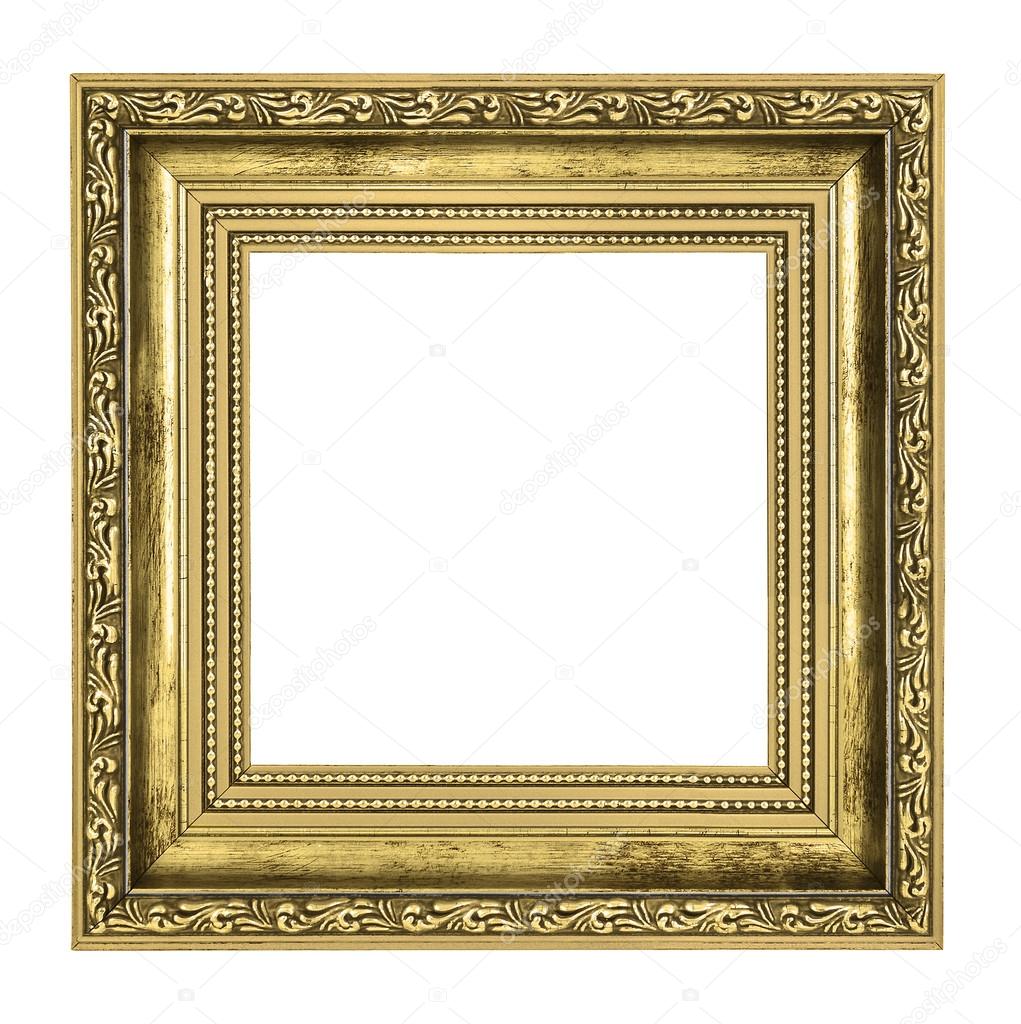 Golden frame with thick border Stock Photo by ©yoka66 26719877