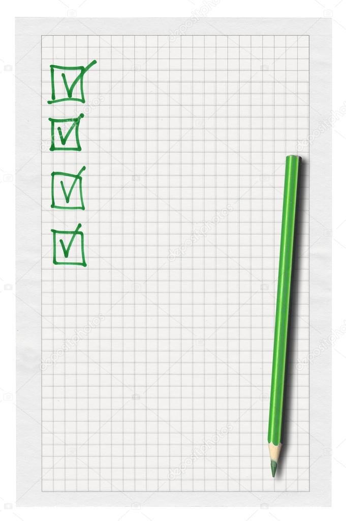Completed checklist Stock Photo by ©yoka66 26719891