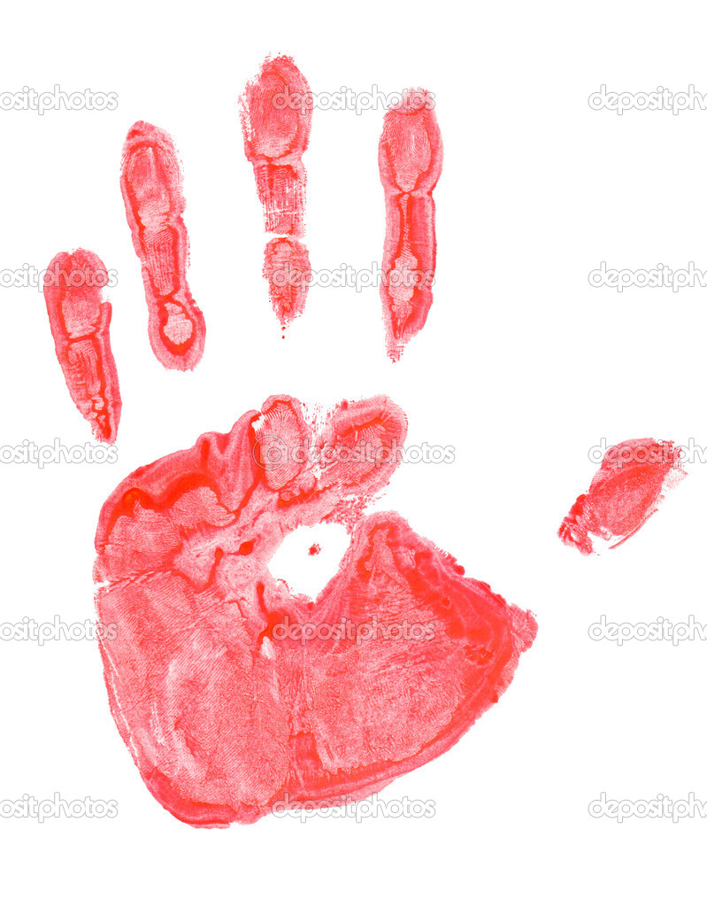 Print of a real hand Stock Photo by ©yoka66 42948767
