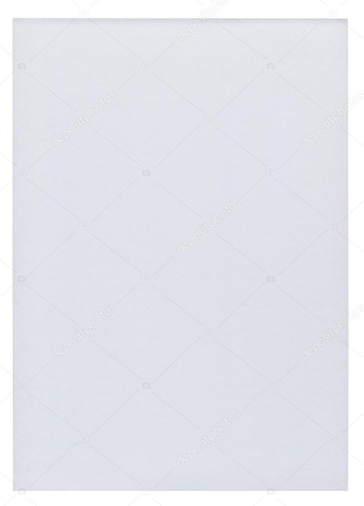 Blank Sheet Of White Paper