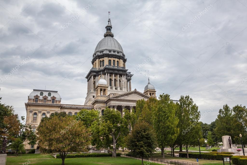 Illinois State House and Capitol Building in Springfield, IL — Stock ...