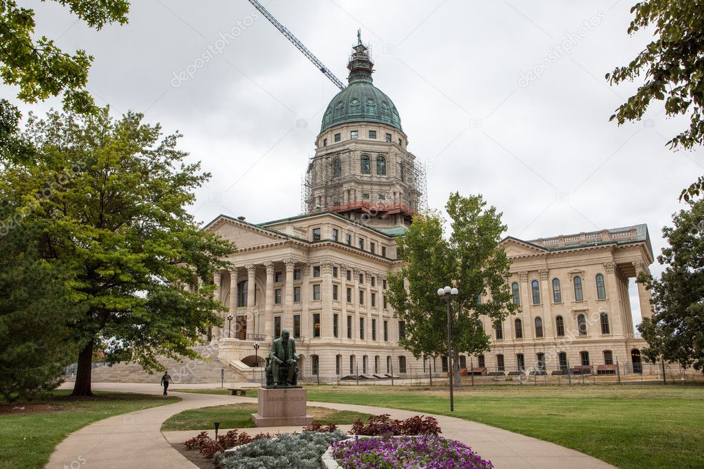 Kansas State House and Capitol Building in Topeka, KS — Stock Photo ...