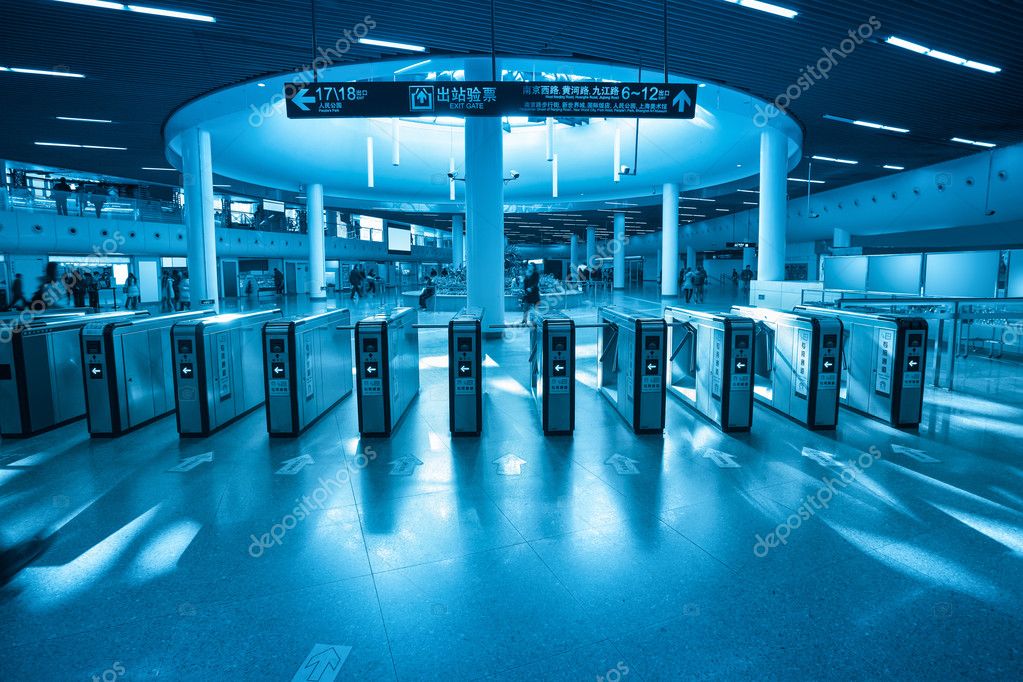Subway entrance gate Stock Photo by ©chungking 18032305