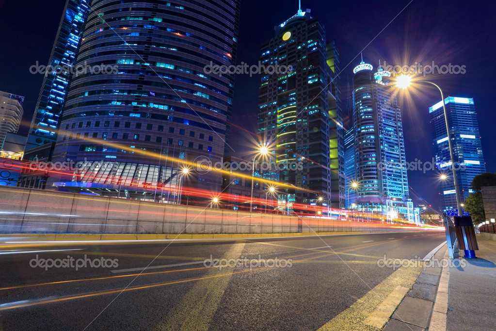 Traffic in city at night — Stock Photo © chungking #18032803