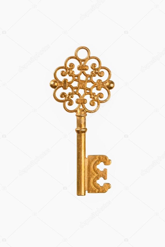 A golden key isolated — Stock Photo © chungking #50554651