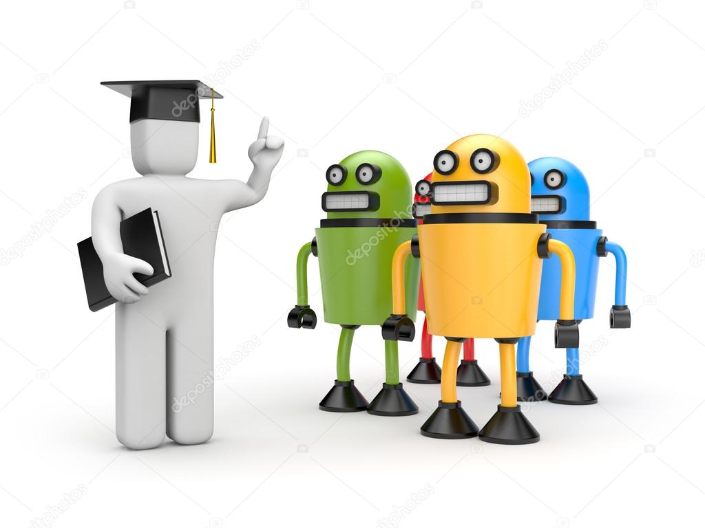 Students and lecturer or academic Stock Photo by ©Pixelery.com 29324505