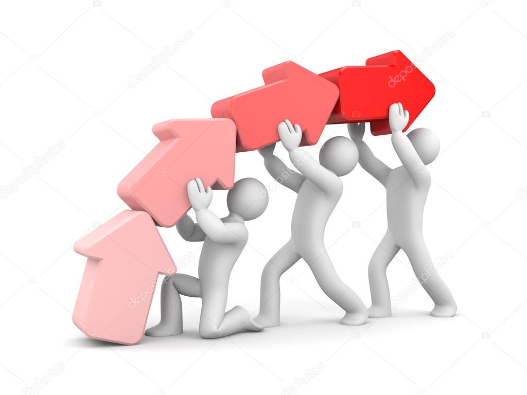 Teamwork to success — Stock Photo © Pixelery.com #34275551