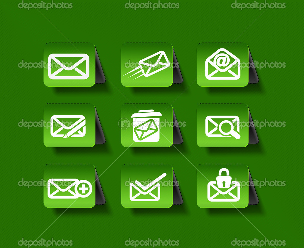 Email icons design Stock Vector Image by ©redshinestudio #12104425