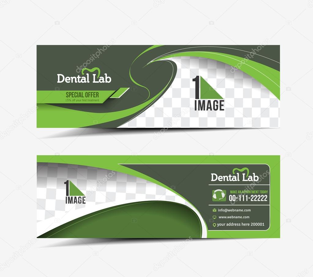 Modern Dentist Business Design Banner Template Stock Vector Image by ...