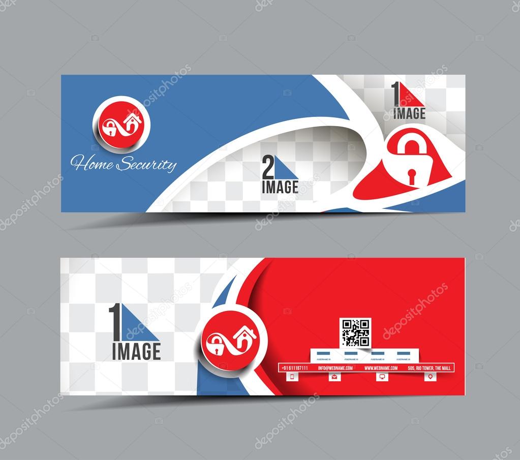 Home Security Center Banner Stock Vector Image by ©redshinestudio #42594611