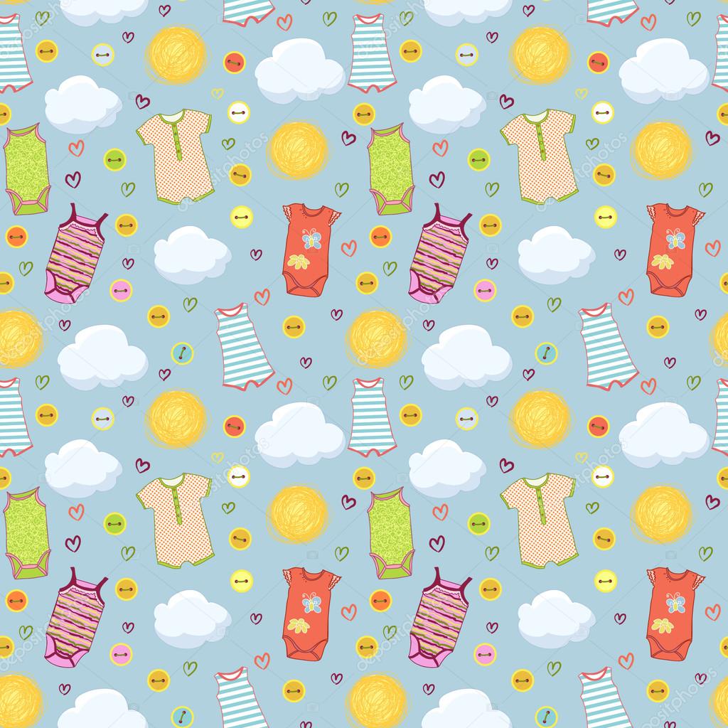 Baby pattern background Stock Vector Image by ©yaskii #22279023