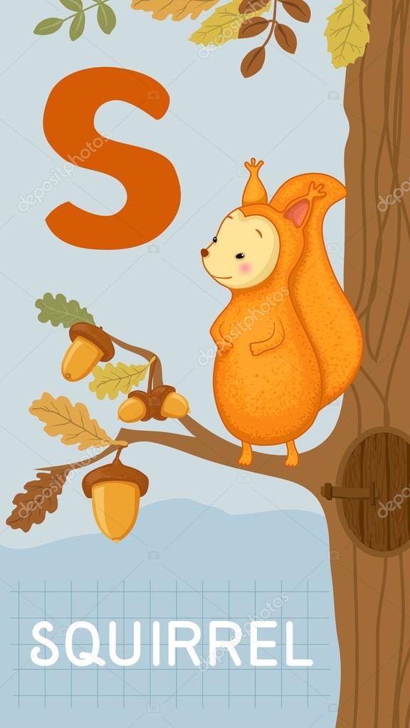 Letter S, animal ABC Stock Vector Image by ©yaskii #27627593