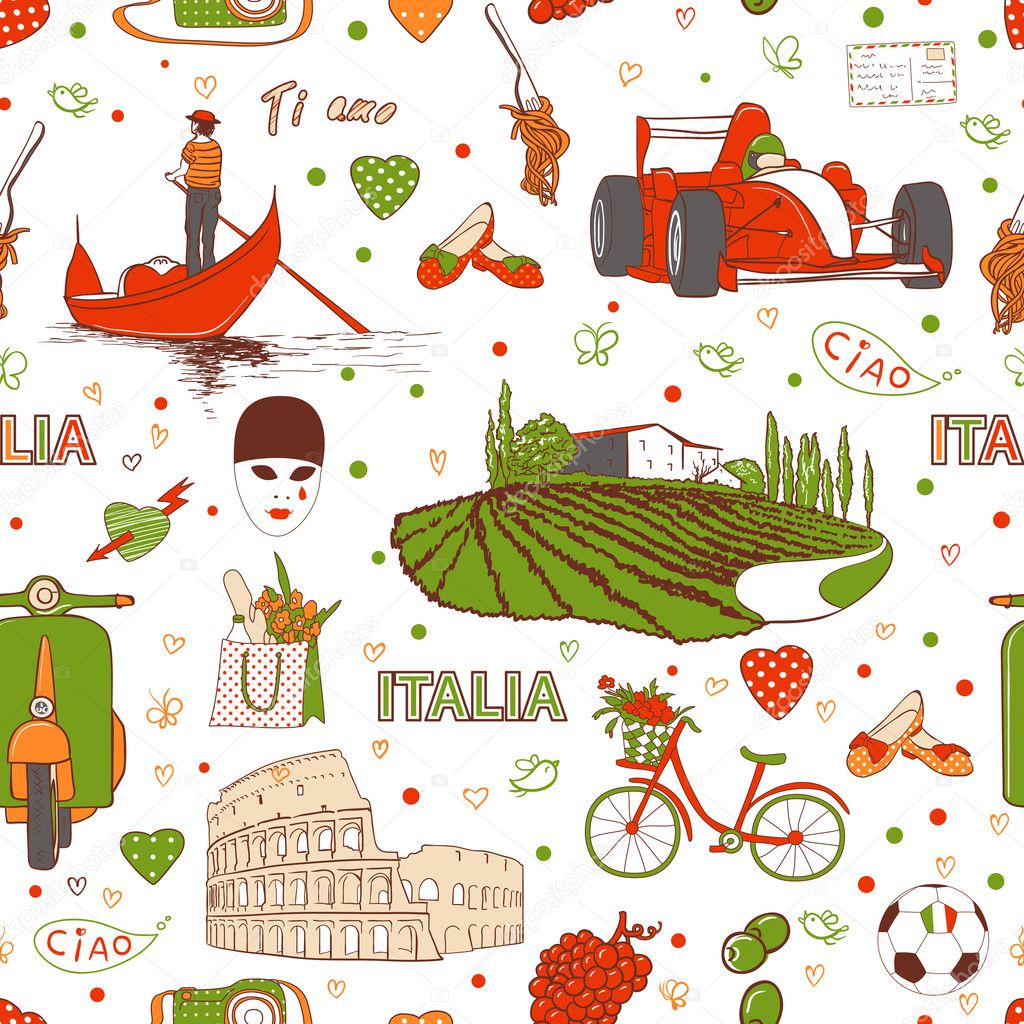 Italy pattern Stock Vector Image by ©yaskii #30265581