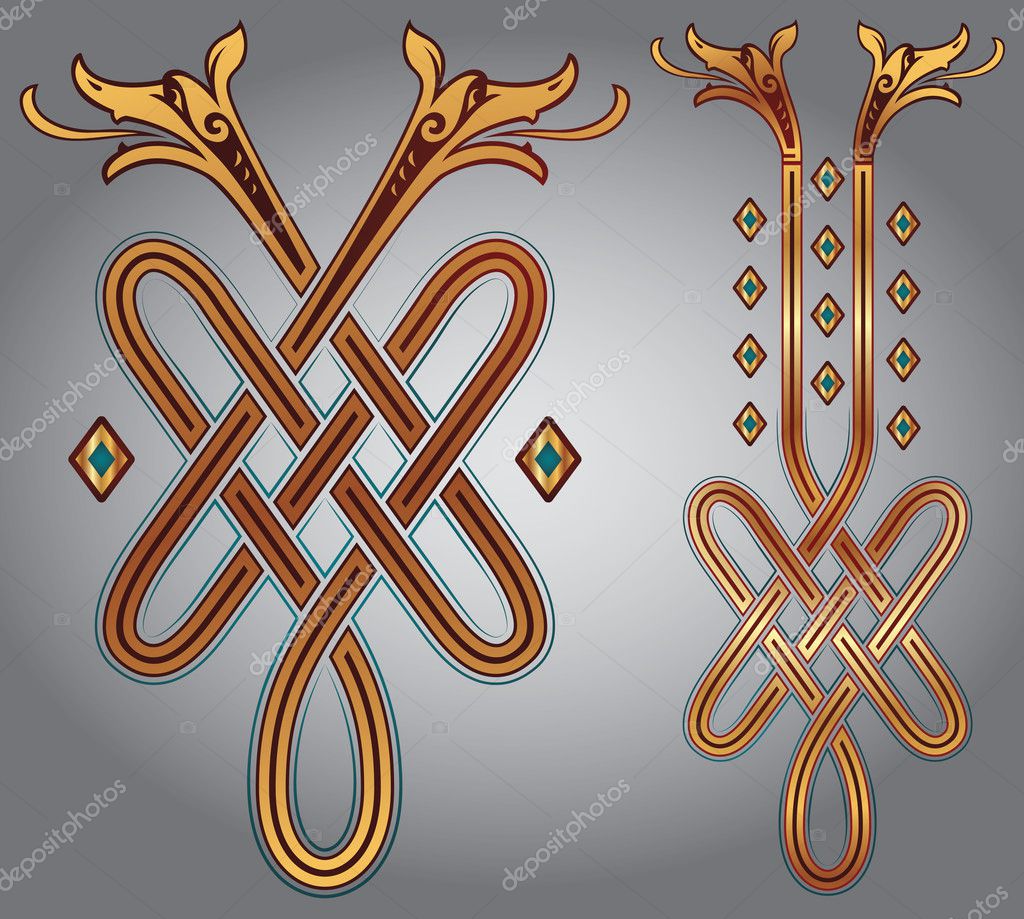 Celtic zoomorph motifs Stock Vector Image by ©bomg11 #13863199