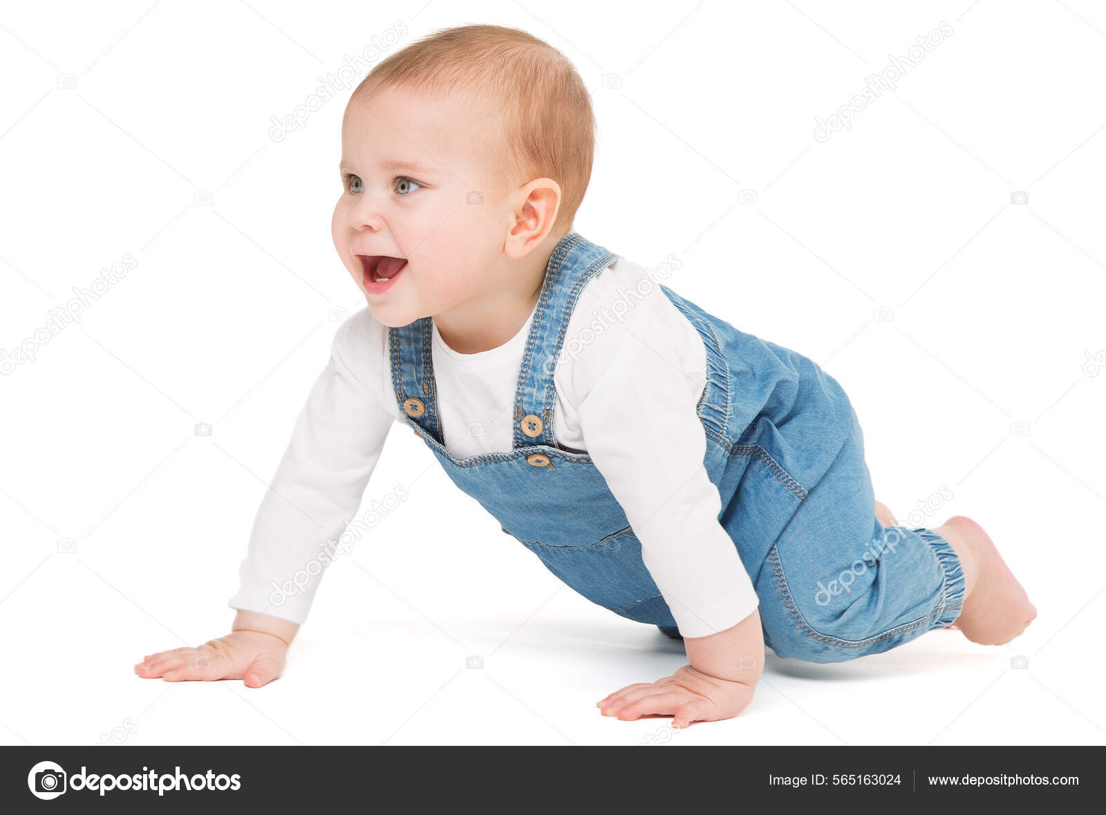 Baby Crawling Side View