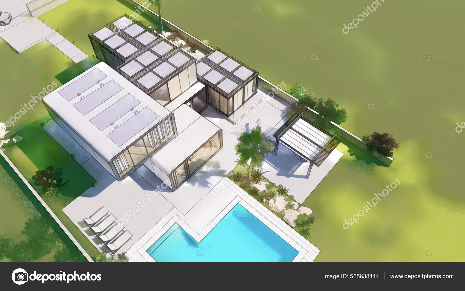 Modern Luxury Home Floor Plans 3d
