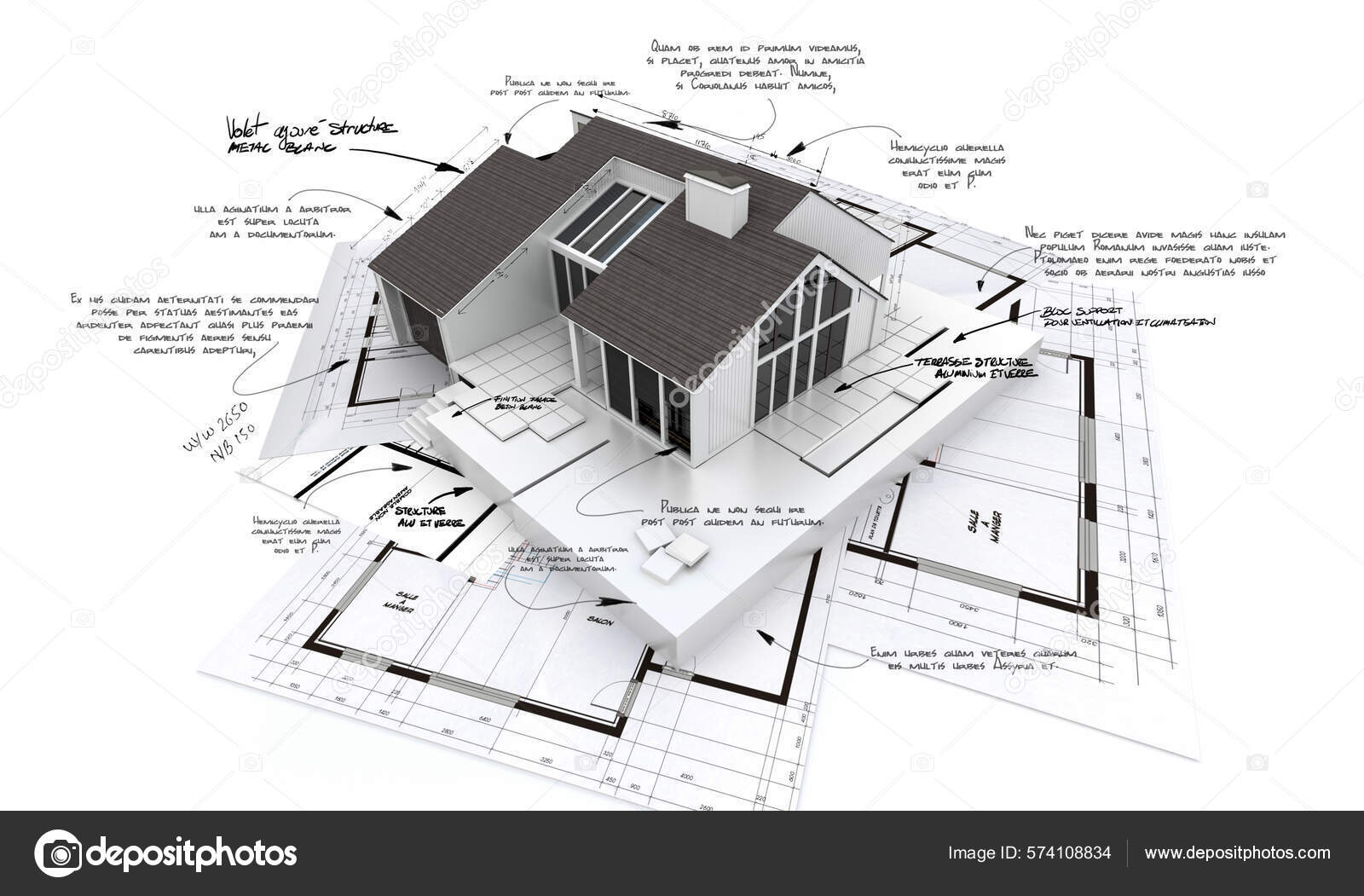Rendering Architecture Project Progress — Stock Photo © franckito ...