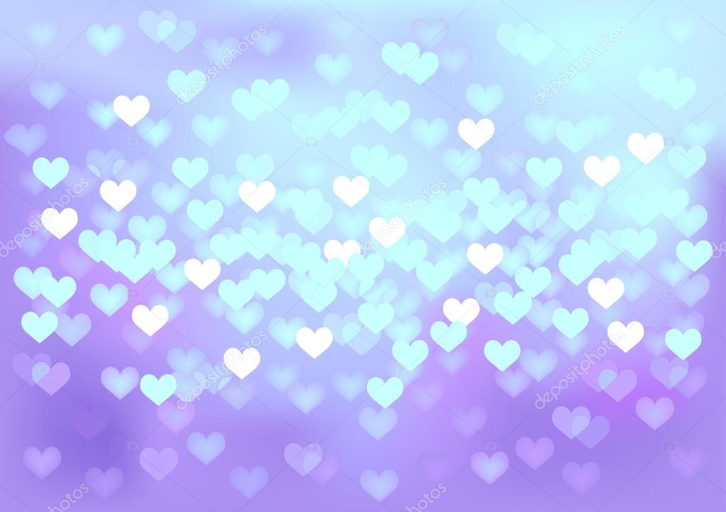 Light Blue Heart Background