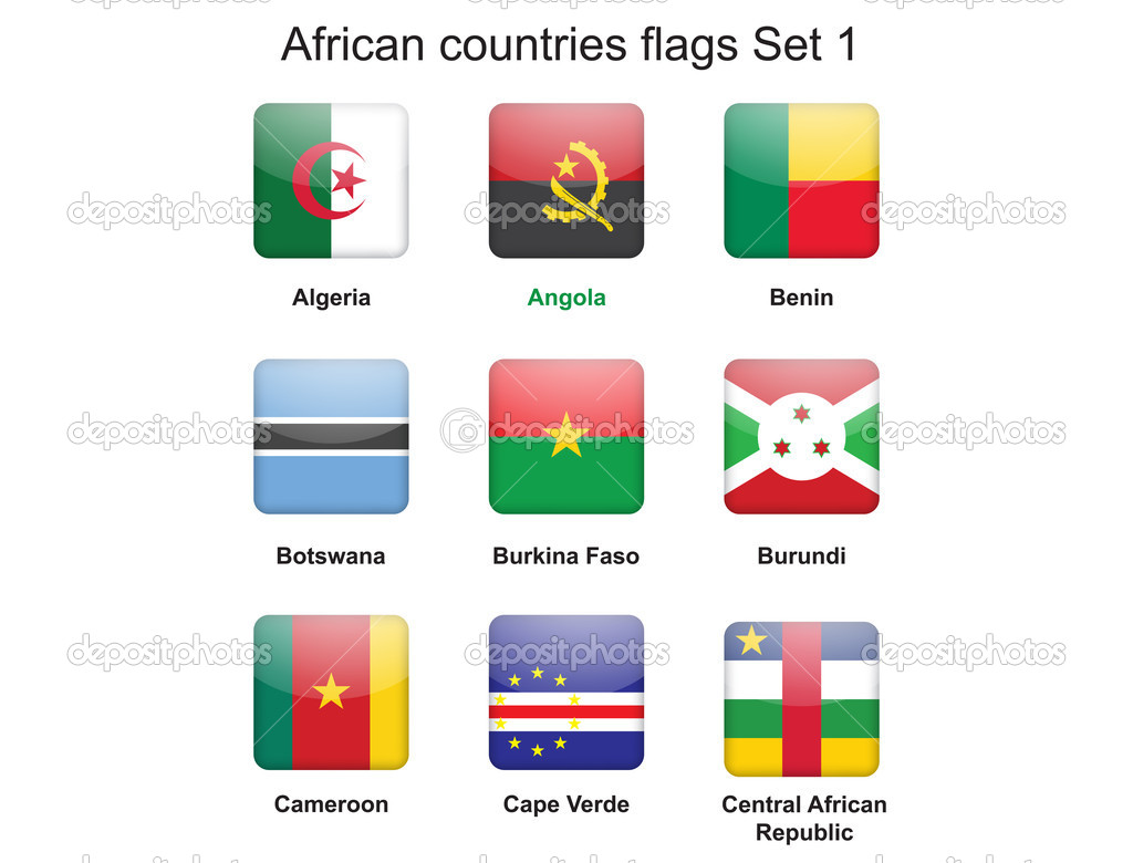 African Countries Flags Set 1 Stock Vector By ©romantiche 15402789