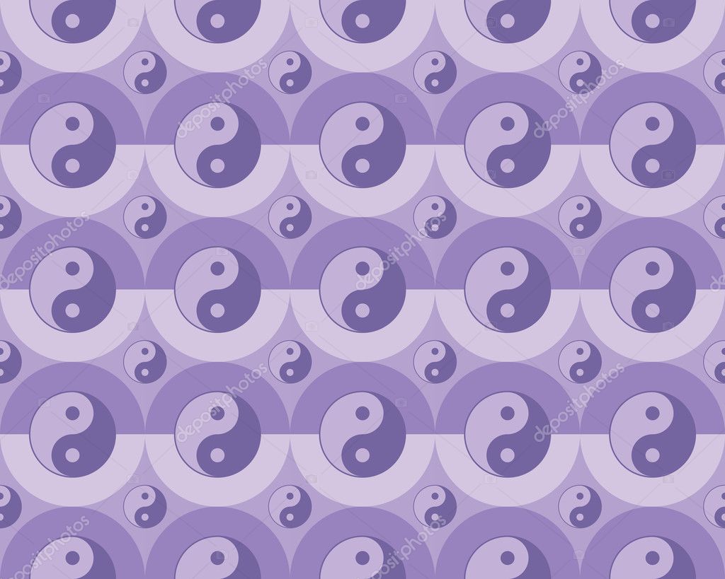 Pattern with yin yang symbols Stock Vector Image by ©romantiche #22333883