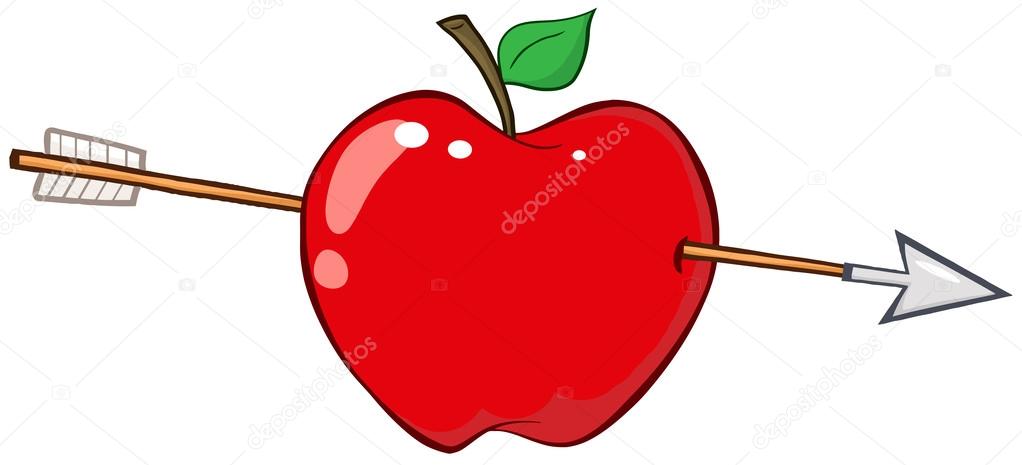 Arrow Through Red Apple Stock Photo by ©HitToon 12493023