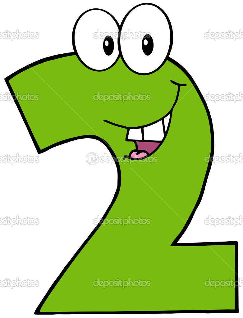 Happy Number Two Stock Illustration by ©HitToon #12493317