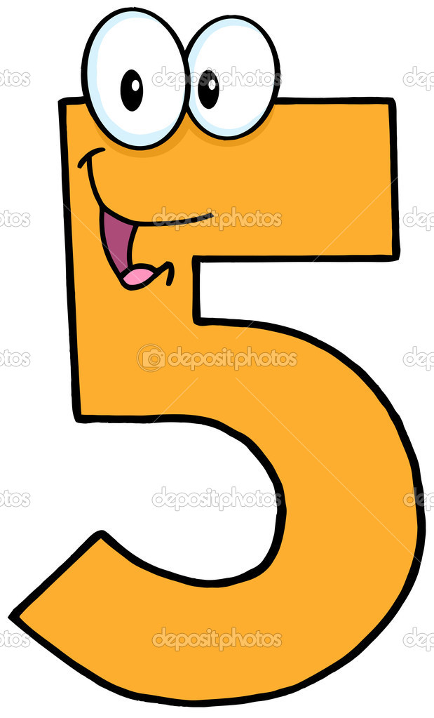 Feliz número cinco — Foto de stock © HitToon #12493492