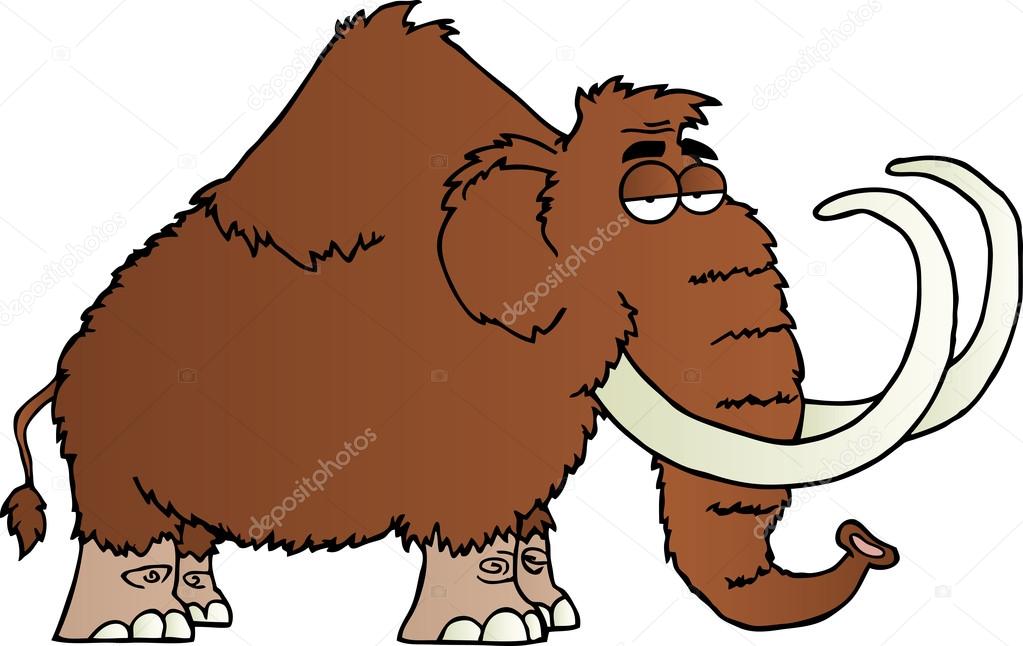Mammoth Cartoon Character Stock Illustration by ©HitToon #13247543