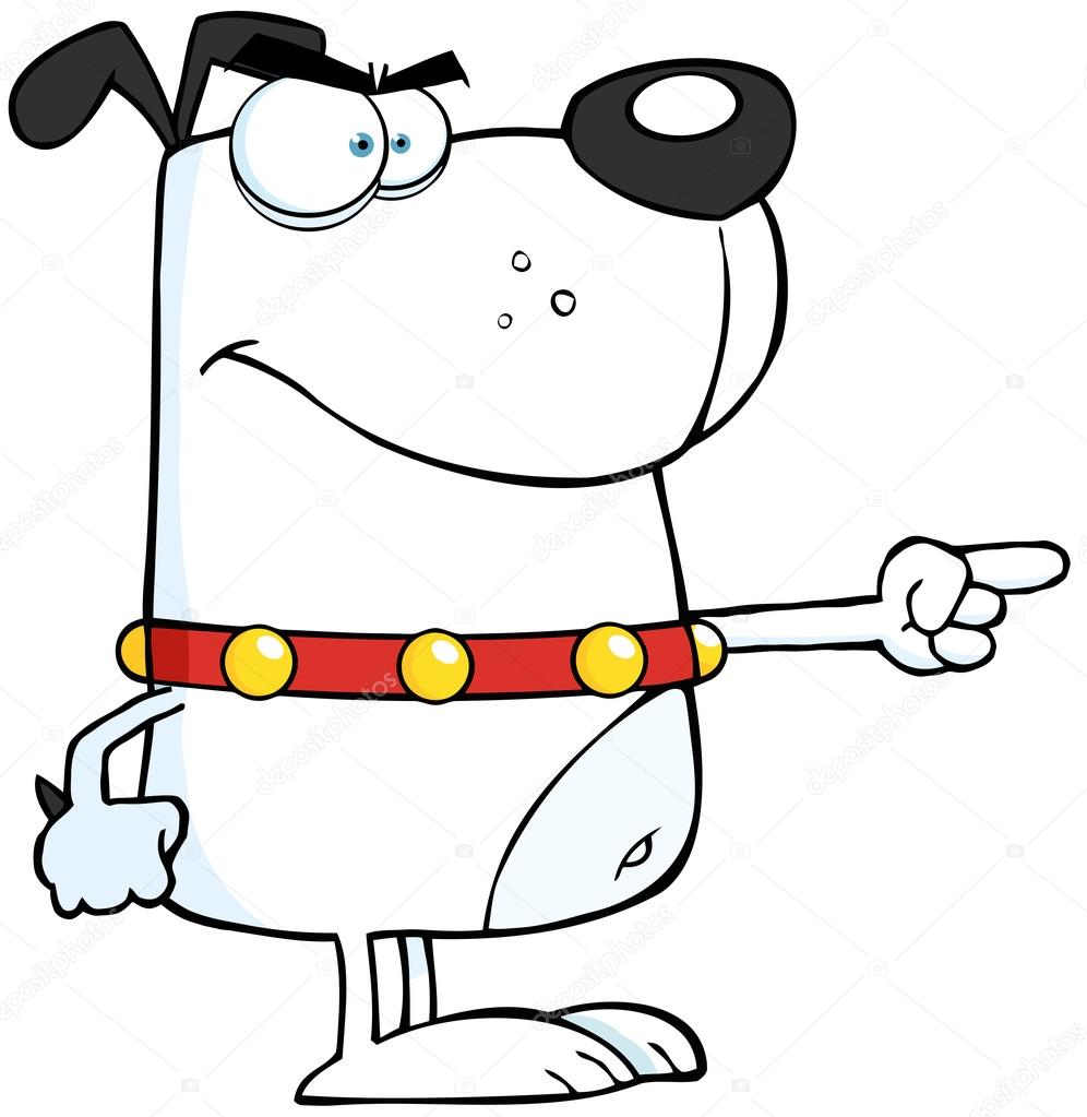 White Dog Angry Finger Pointing Stock Photo by ©HitToon 18951041