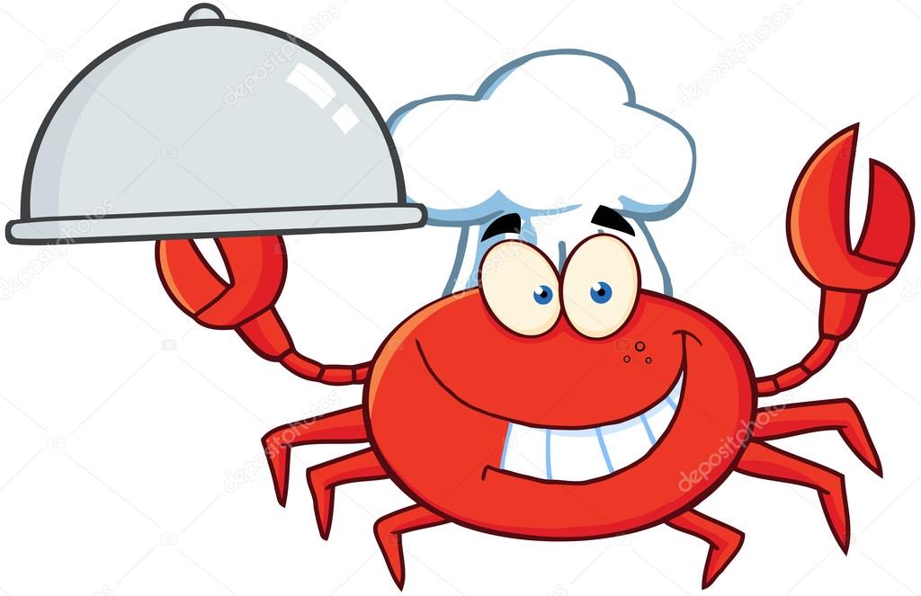 Crab Chef Cartoon Mascot Character Stock Illustration by ©HitToon #20499261
