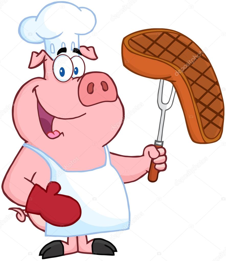 Pig Chef — Stock Photo © HitToon #21530307