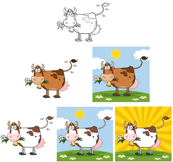 Dairy cow cartoon Stock Photos, Royalty Free Dairy cow cartoon Images ...