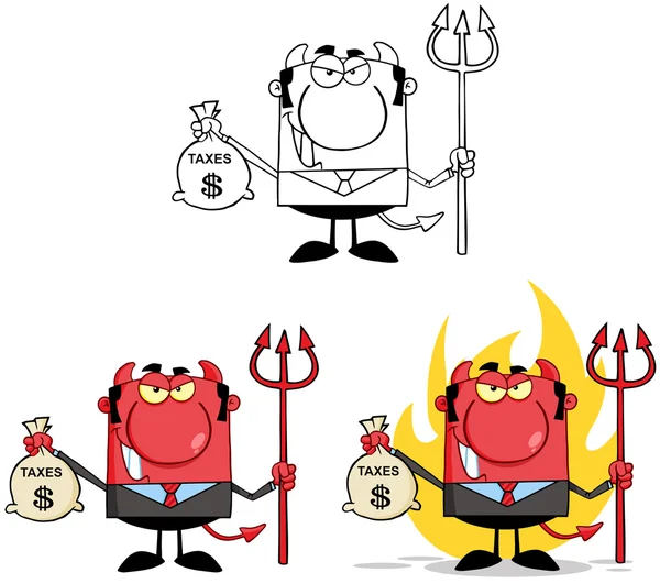 Devil Boss Cartoon Characters. Collection 4 Stock Photo by ©HitToon ...