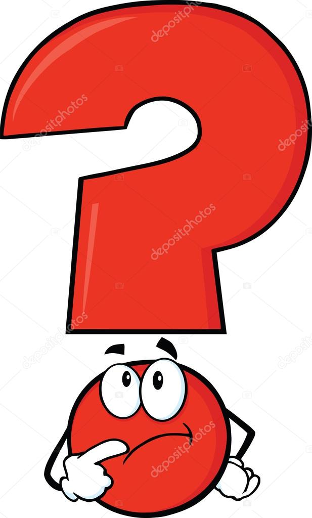 Question Mark Clip Art Red