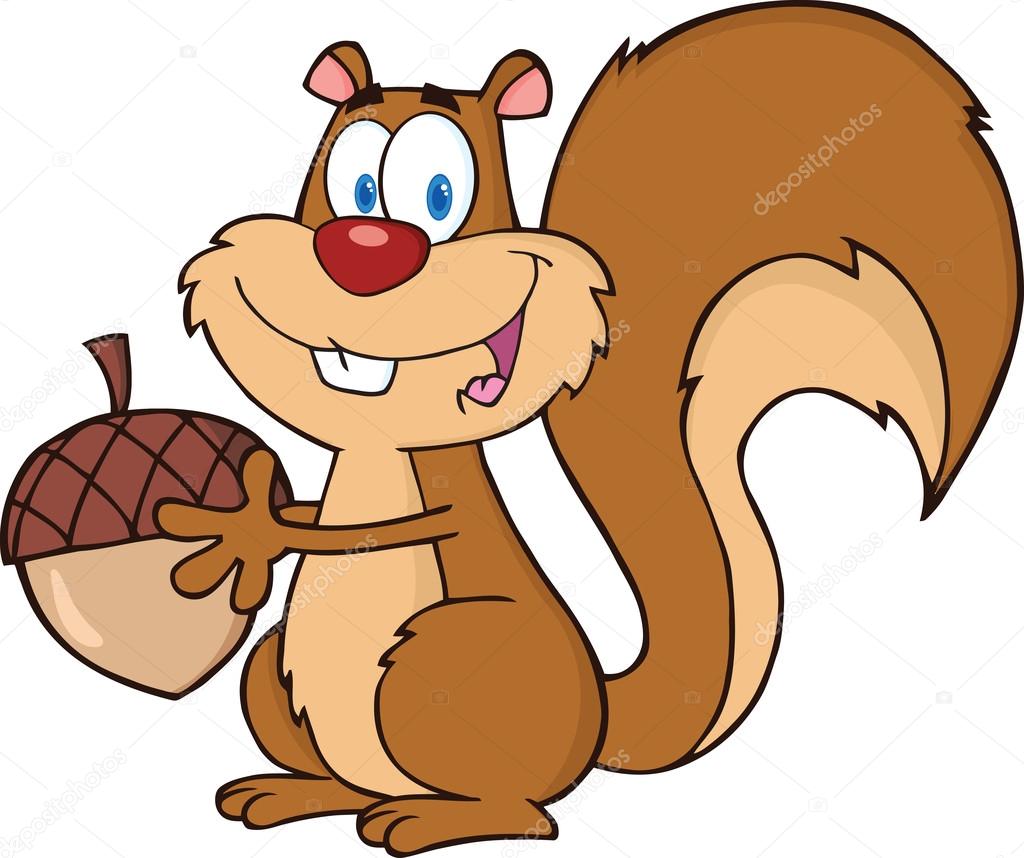 Super Squirrel Clipart Cartoon