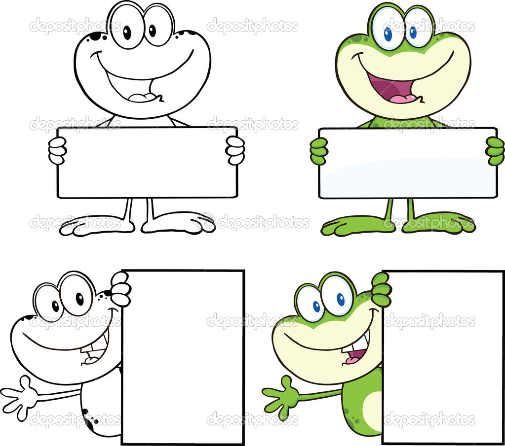 Frog Character 13 Collection Set Stock Illustration by ©HitToon #41246765