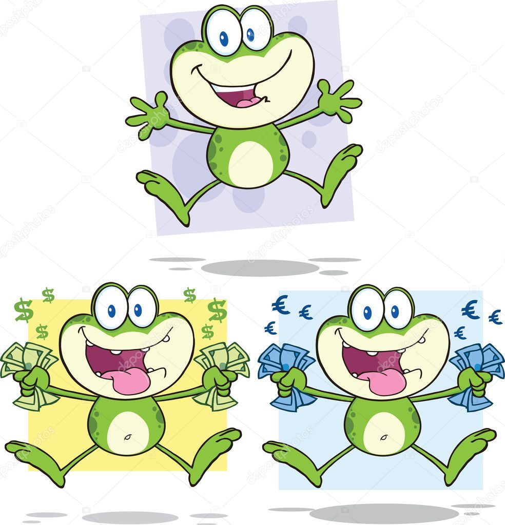 Frog Character 20 Collection Set Stock Illustration by ©HitToon #41246853