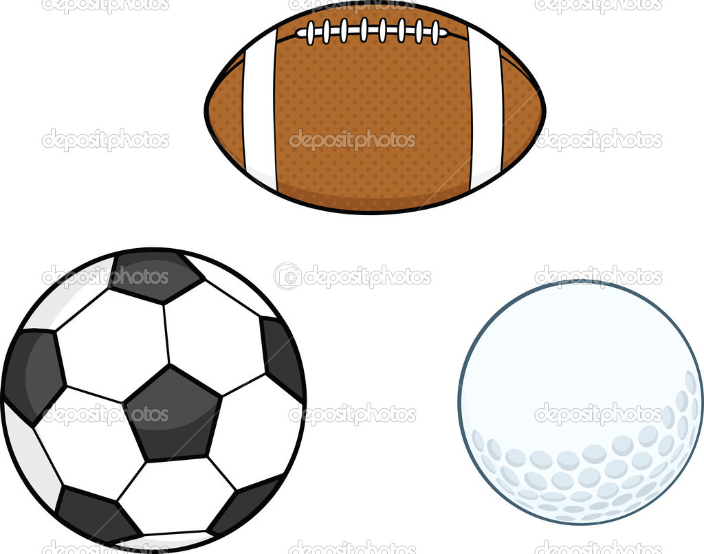 Different Sport Balls Collection Set — Stock Photo © HitToon #42886613