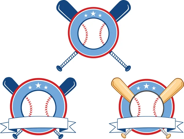 Baseball Banner With Two Bats And Ball Stock Photo by ©HitToon 45735125