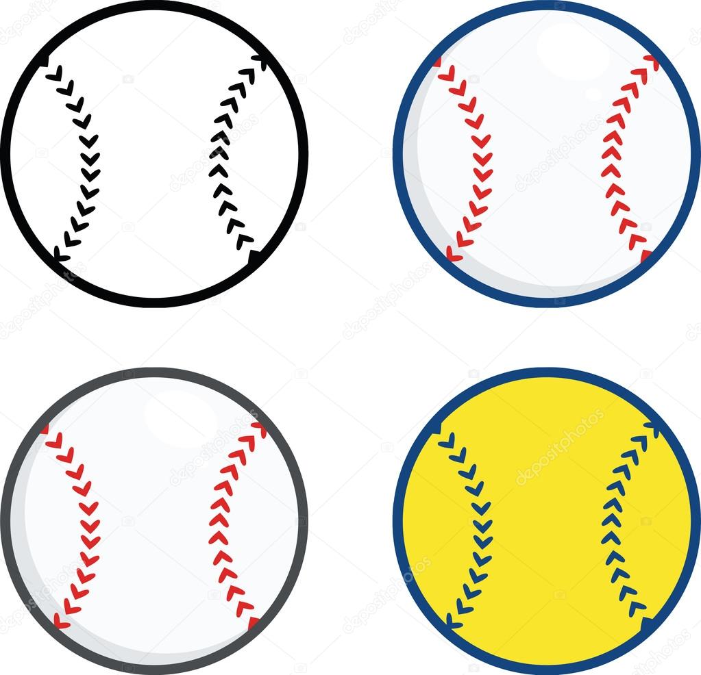 Baseball Balls Collection Set — Stock Photo © HitToon #45735363