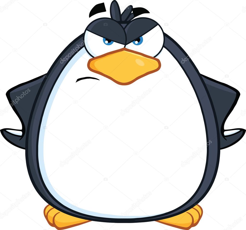 Angry Penguin Cartoon Character Stock Illustration by ©HitToon #48614891