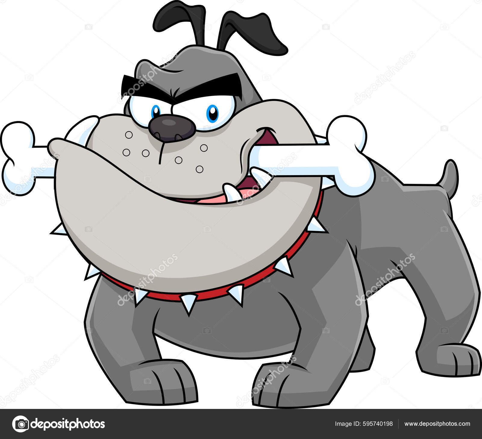 Mascotte Bouledogue Clipart Bulldog Cheer Mascot | Vector | Sports