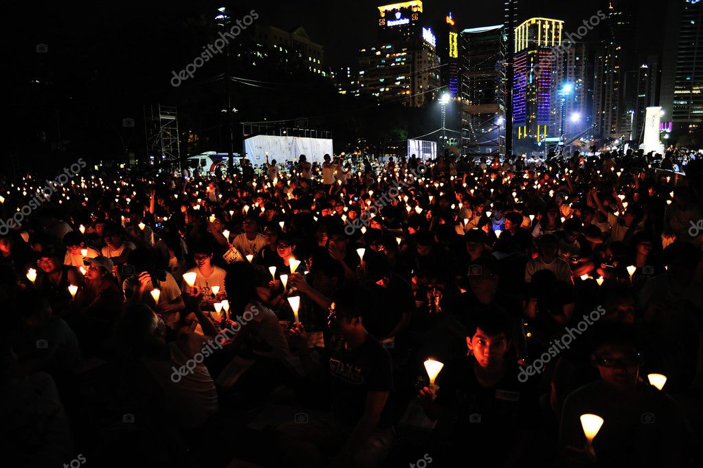 HONG KONG, CHINA - JUNE 4:Memorials for the Tiananmen Square protests ...