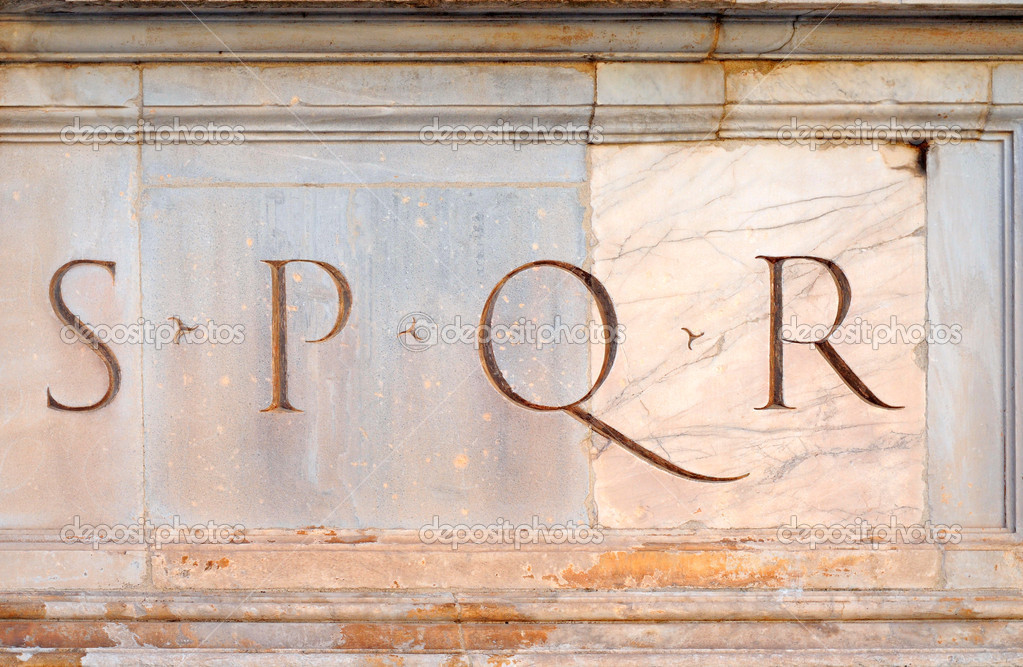 Spqr, rome — Stock Photo © annavee #12668022