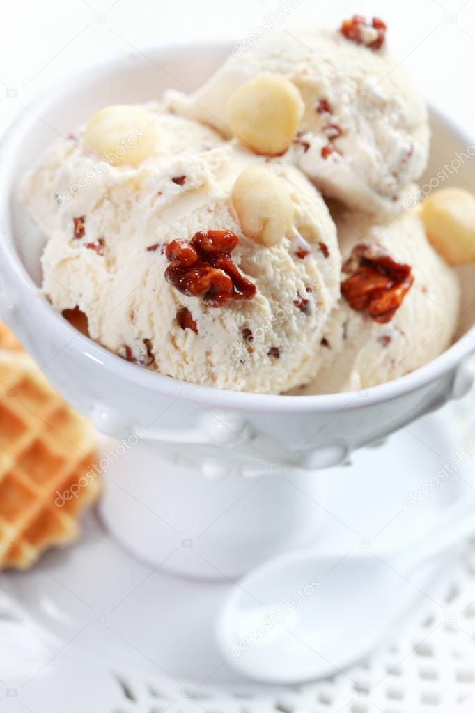 Nut ice cream — Stock Photo © brebca #27159947