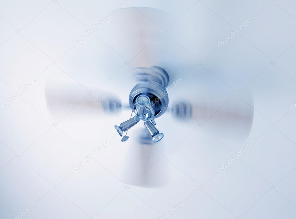 Vintage ceiling fan in motion — Stock Photo © brebca #27846091