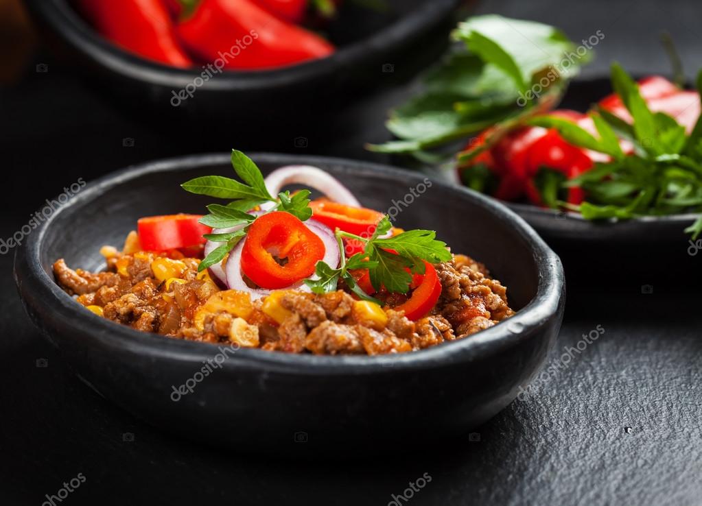Traditional chilli con carne Stock Photo by ©brebca 47872759