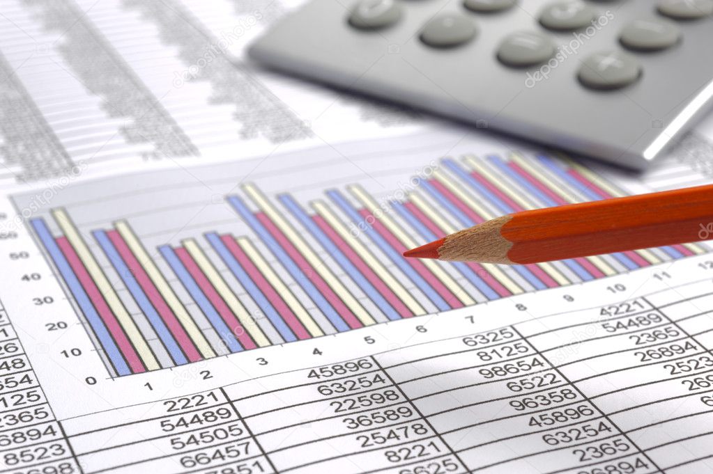 Business calculation Stock Photo by ©filmfoto 25185353